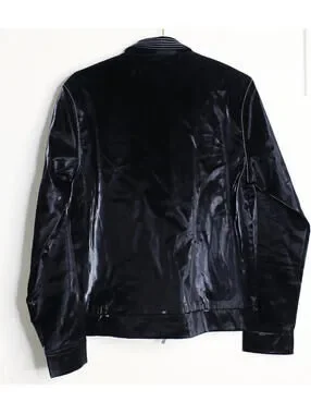 Boohoo | Jackets & Coats | Boohoo Black Shiny Western Jacket Medium ...